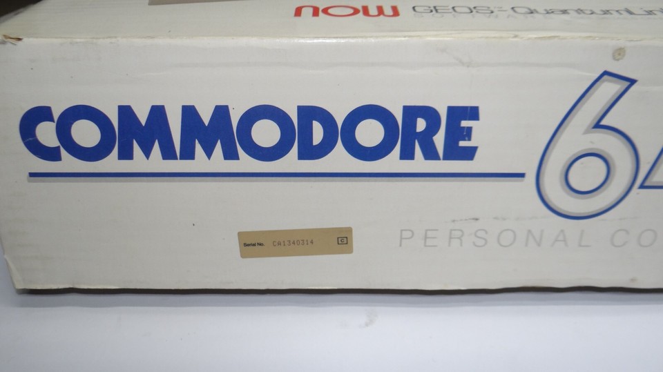 Vintage Commodore 64C Computer System Console W/ Power Supply w/ Box ...