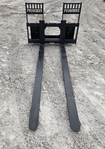 Pro Works 96" Long 8,000 Pound Class III Pallet Forks Skid Steer ...