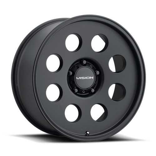 15x10 Vision 56 Midway Satin Black Wheels 5x5.5 (-25mm) Set of 4 | eBay