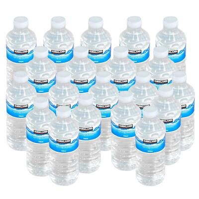 Kirkland Signature Natural Spring Water Flip Cap Lid Bottles 10, 20 x ...