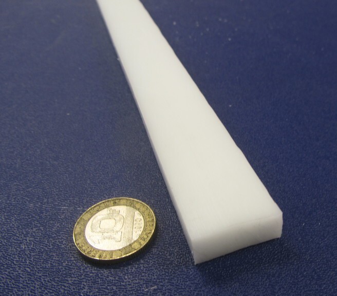 Delrin Acetal Bar 3/8" (.375") Thick x 1.00" Wide x 36" Long White | eBay