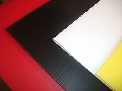 25 sheets of A1 fluted plastic correx board. In Green, White, Red ...