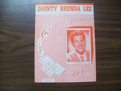Dainty Brenda Lee - Sheet Music - (1947) - Eddie Howard Photo Cover ...