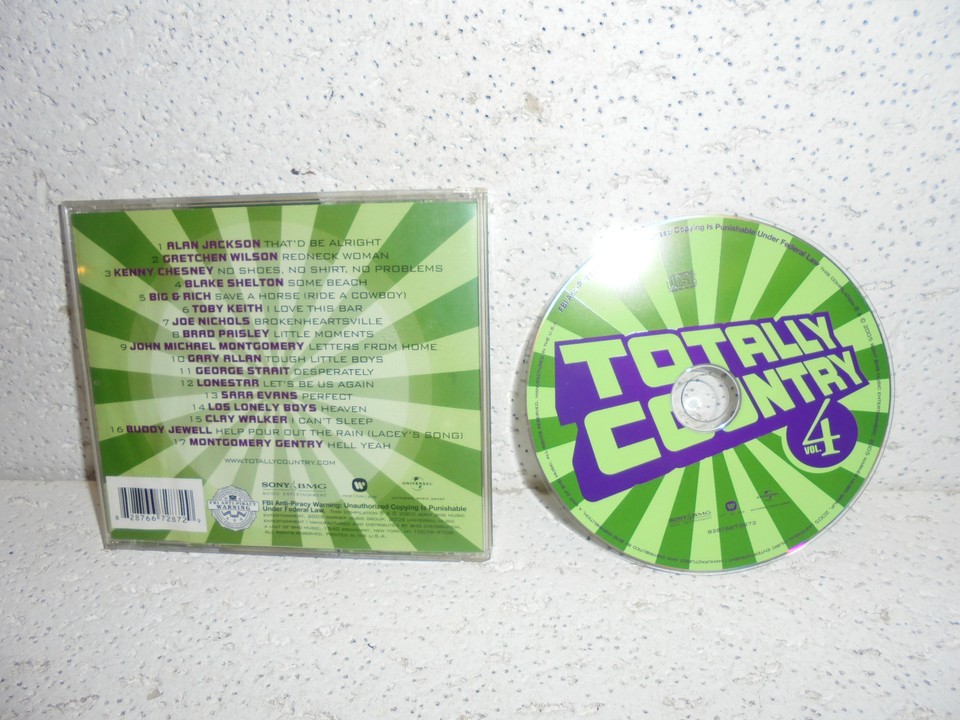 Totally Country Vol. 4 Compilation CD Toby Keith Kenny Chesney Alan ...