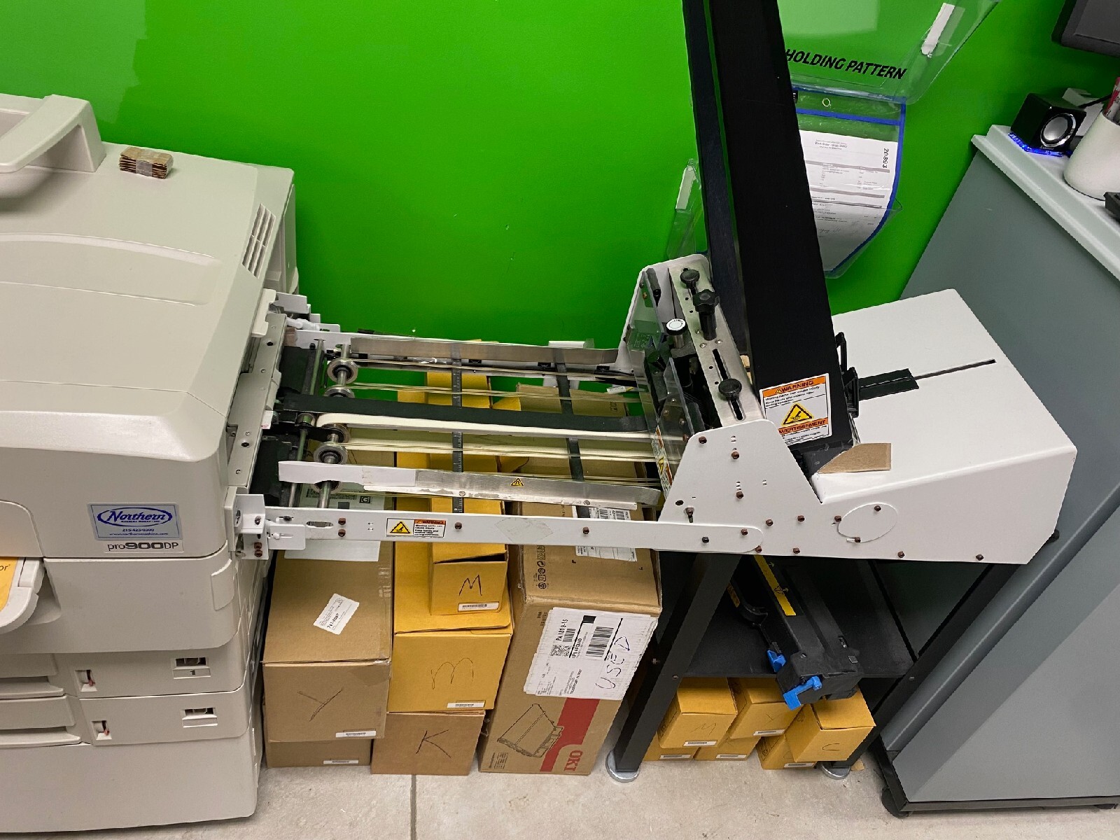 OKI Envelope Printer Pro 900 DP with FEEDER & Conveyor Delivery-Great ...