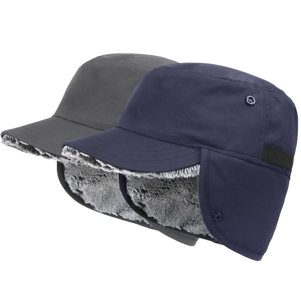 Windproof Winter Thermal Warm with Ear Flaps Thermal Hat For Men Women ...