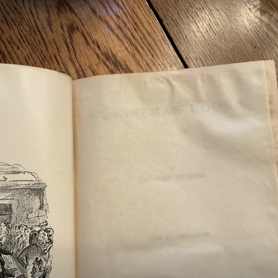 Christmas Carol Lot 2 Works of Charles Dickens Crowell Antique HC Free ...