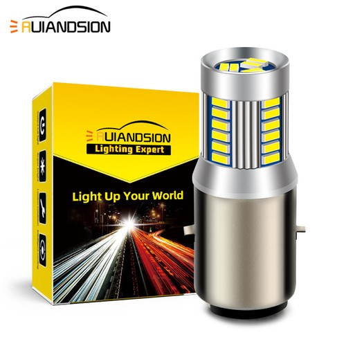 BA20D H6 4014 30 LED Motorcycle Headlight Spot Light Bulb Cold/Warm ...