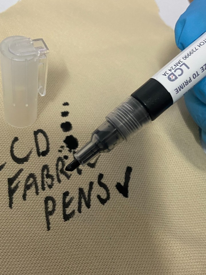 Fabric Markers Permanent Dye Flexible Paint Textile Marker Pens Fine ...