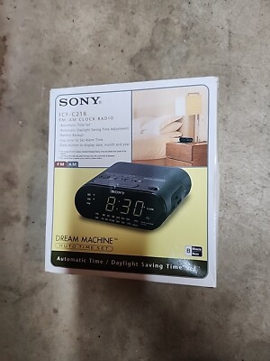Sony ICF-C218 Automatic Time Set Clock Radio (black) NEW in box. free ...