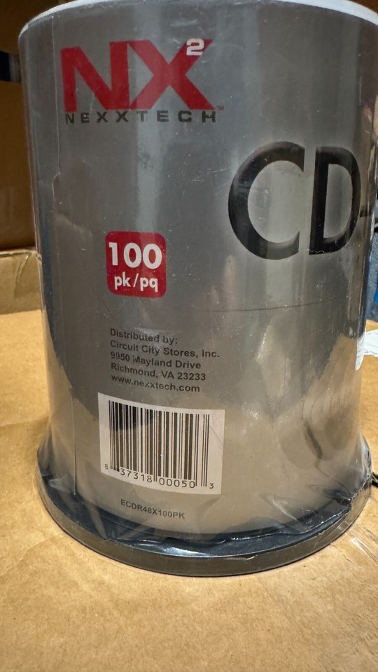 NexxTech CD-R Recordable CD 52X 700 MB 80 Min Audio 100-Pack | eBay