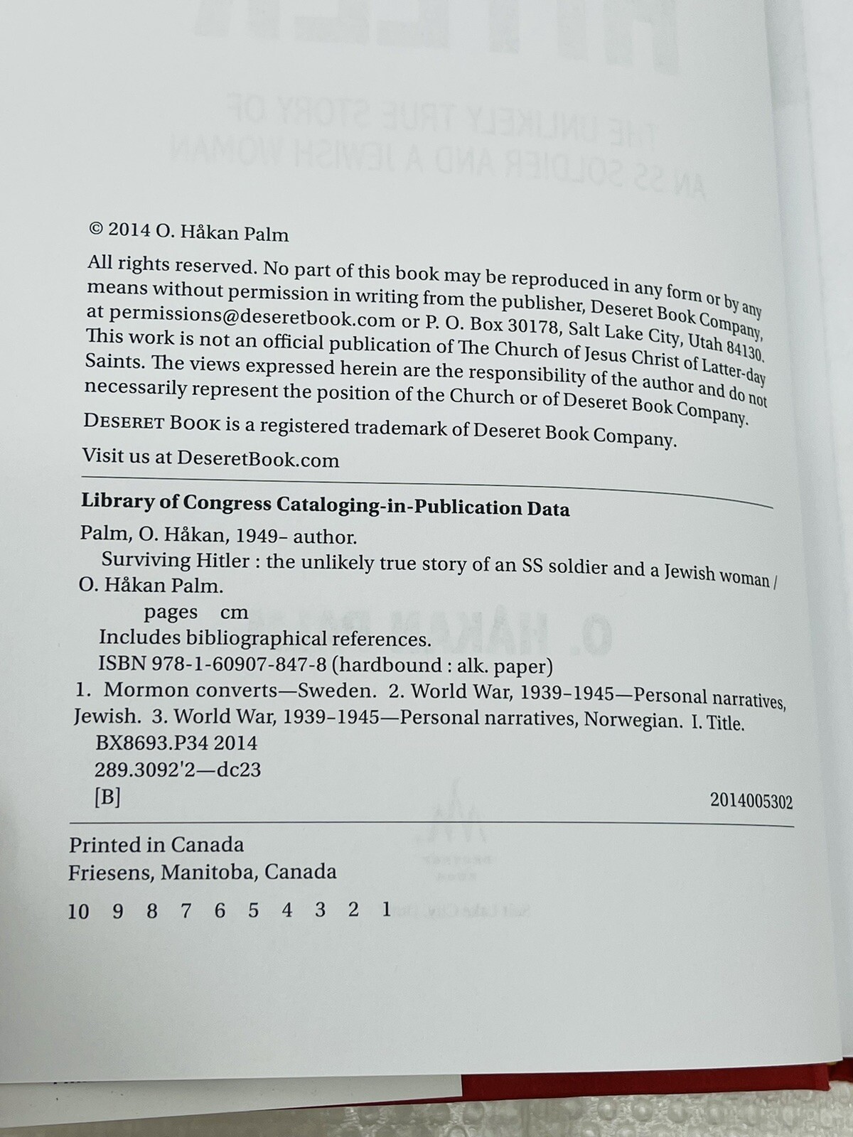 Surviving Hitler : The Unlikely True Story of an SS Soldier and a ...