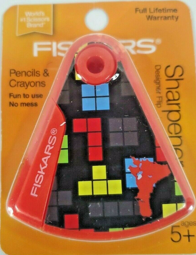 Fiskars Flip Sharpener Tetris- Pencils & Crayons NEW IN FACTORY PACKAGE ...