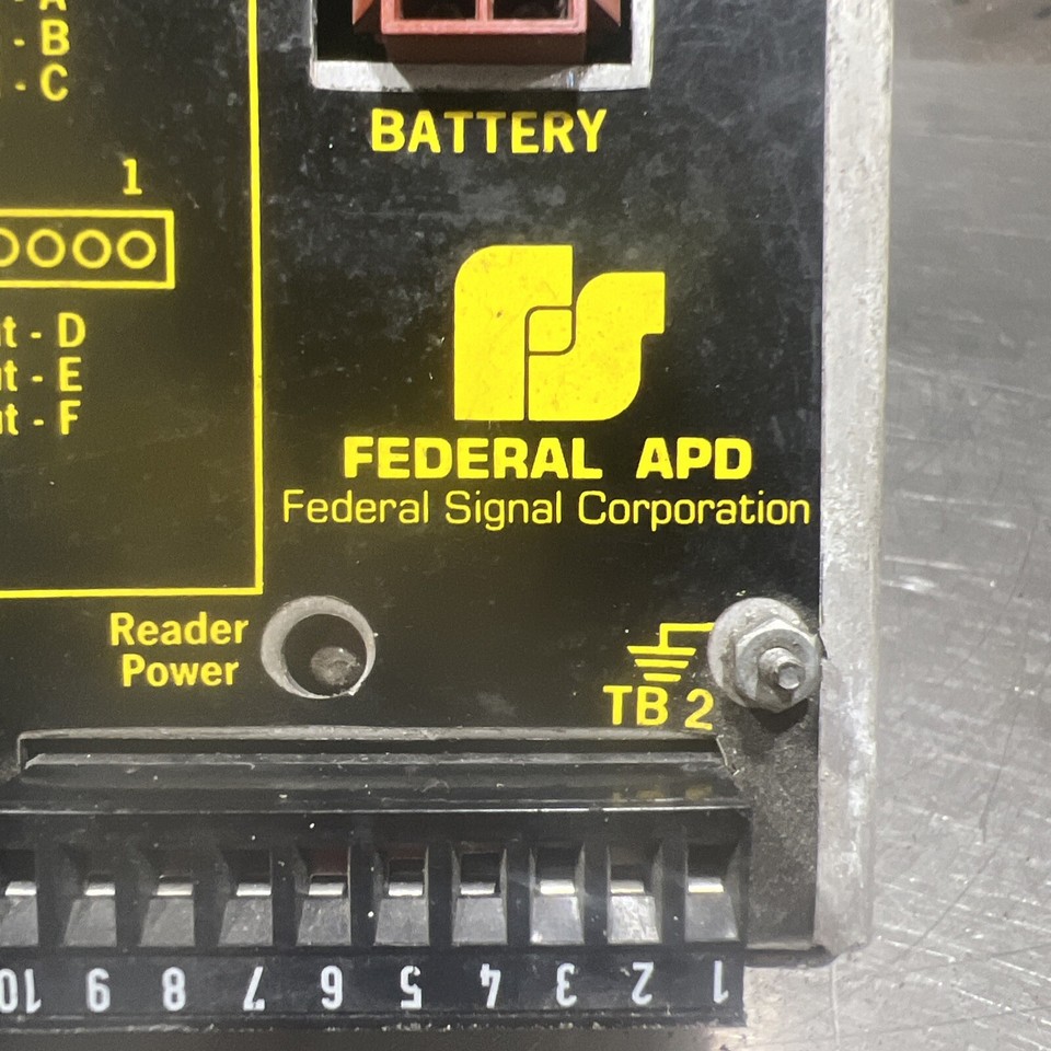 Federal Signal Corporation Federal APD Controller Used Surplus | eBay