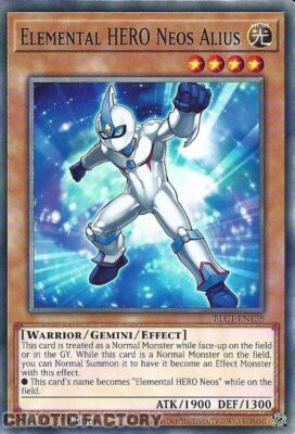 YUGIOH TCG BLC1-EN138 Elemental HERO Neos Alius Common 1st Edition NM ...