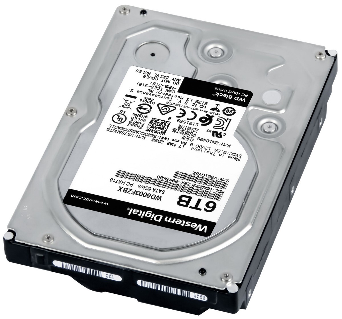 Hard Drive WD Black WD6003FZBX PC HA710 6TB 7.2K 256MB SATA Hard Drive WD Black WD6003FZBX PC HA710 6TB 7.2K 256MB SATA