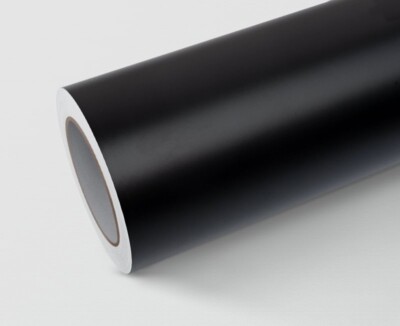 Matte matt Satin Black Vinyl Wrap Self Adhesive Back Plastic Air Free ...