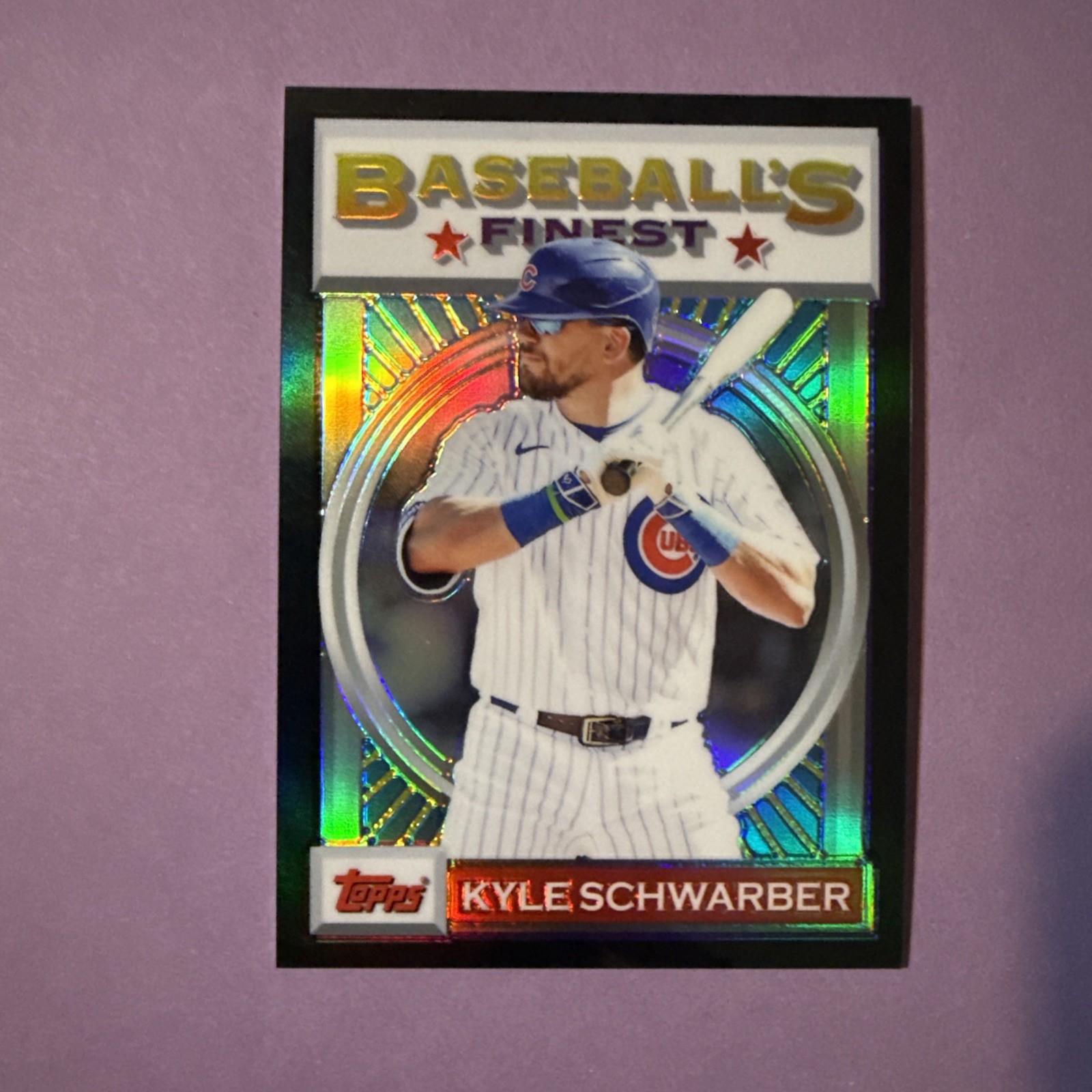 Kyle Schwarber 2020 Topps Finest Flashbacks #61 Black /25 Price Guide ...