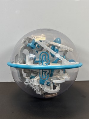 Perplexus Epic Game Puzzle Ball 3D Labyrinth Maze White And Blue | eBay