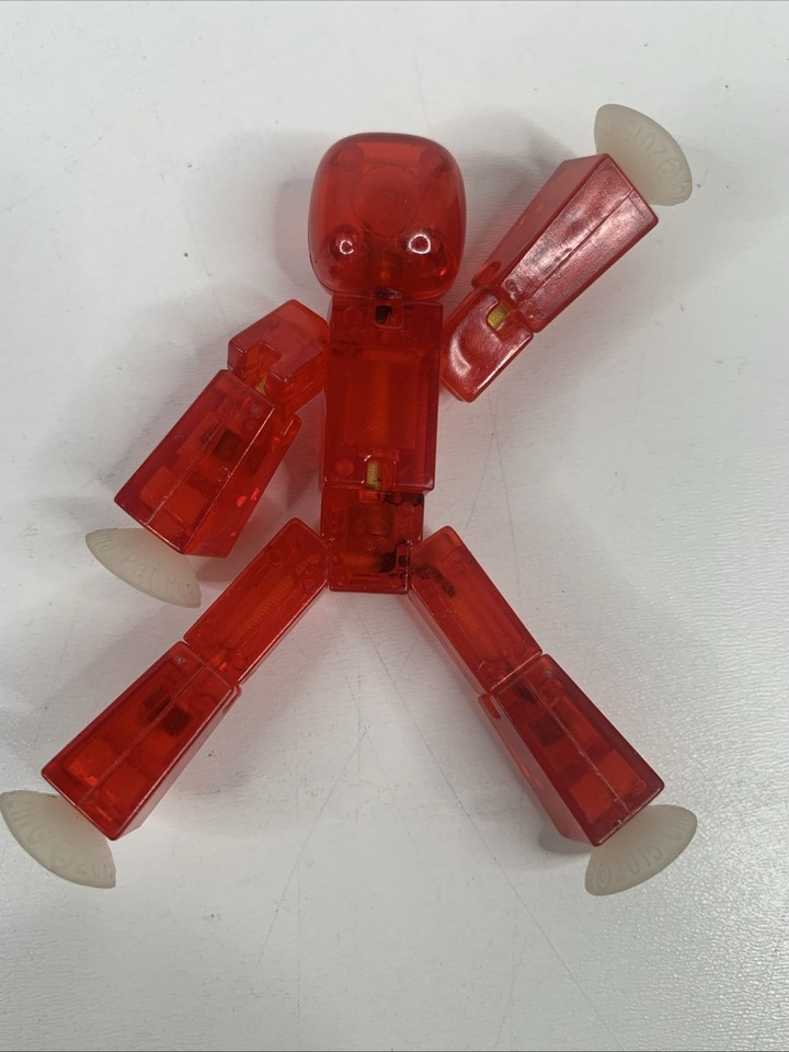 Stikbot Clear and Red Translucent Red String Action Figure Create ...