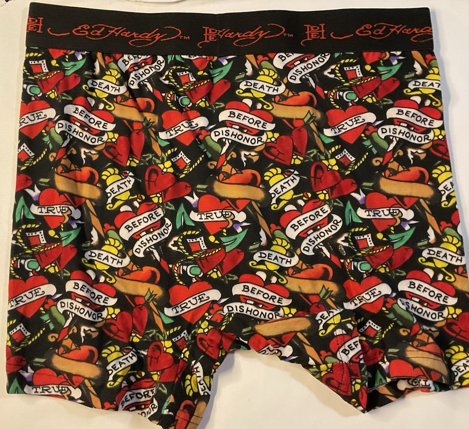 ED HARDY Microfiber boxer briefs 3-PACK SIZE SMALL,NEW,$38.00 | eBay