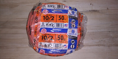 50 ft. 10/2 Solid Romex Simpull CU NM-B W/G Wire 783961090210| eBay