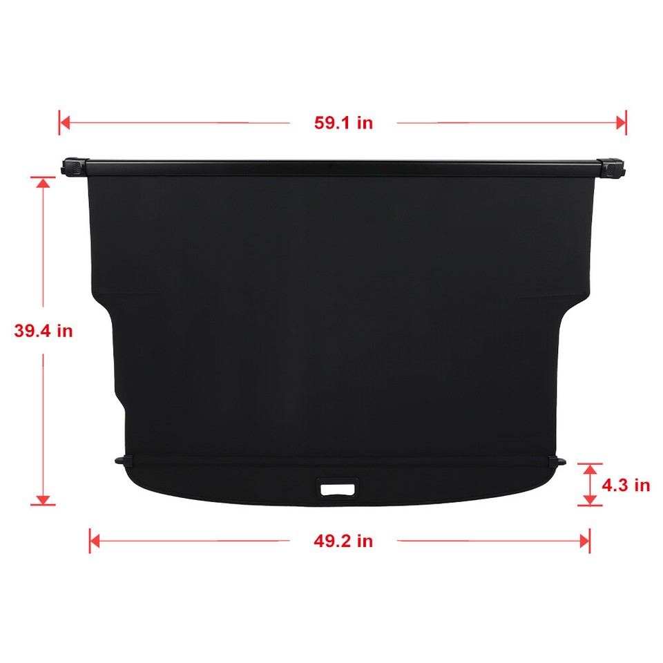 Rear Trunk Privacy Shade Cargo Cover For Chevrolet Traverse 18-2023 ...