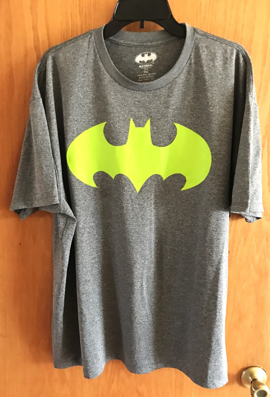 Men's XXL Batman Logo Classic Wing T-Shirt Charcoal H… - Gem