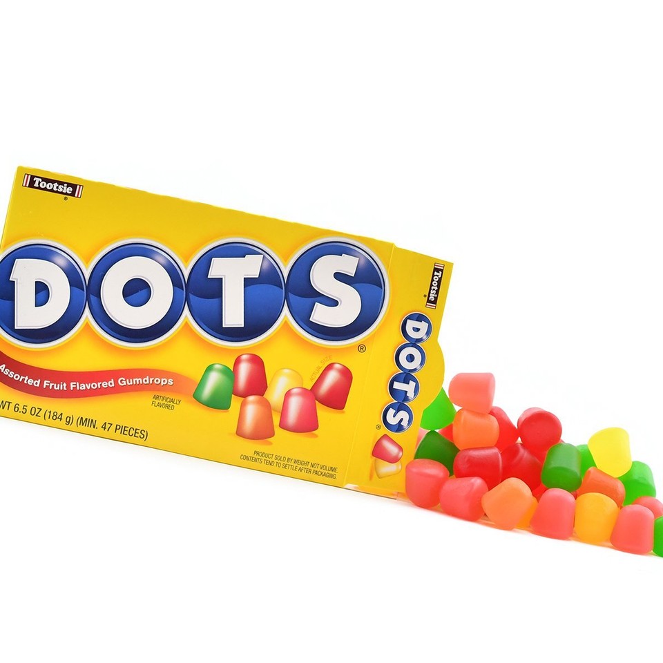 12 Pack 65 Ounce Dots Gumdrop Candy Lime Orange Cherry Strawberry Lemon ...
