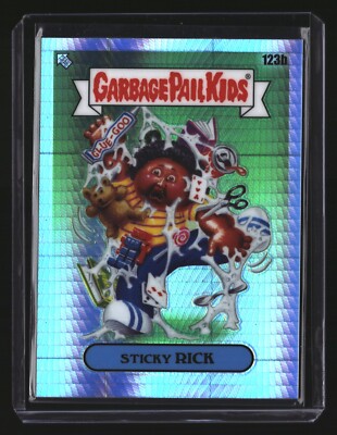 Garbage Pail Kids STICKY RICK 123b (GPK Chrome Series 3) Prism Parallel ...