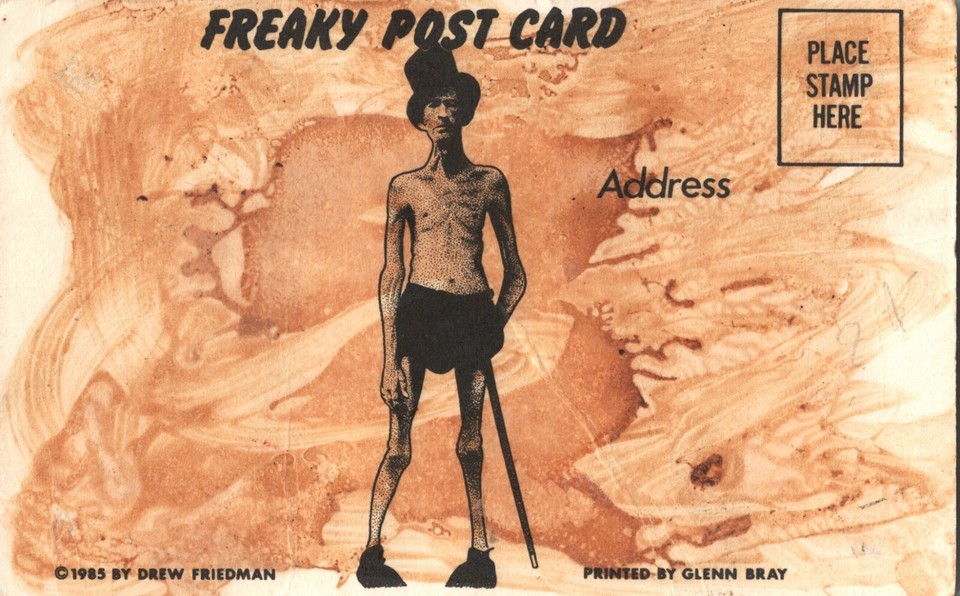 Mule Faced Woman Freak Show Girl Movie Poster Artist Drew Friedman 1985 ...