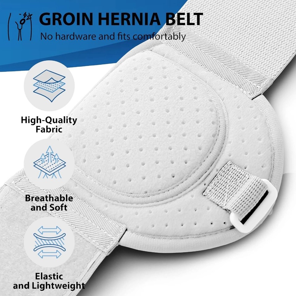 Men's Medical Inguinal Groin Hernia Support Belt Truss Brace Wrap Pain ...