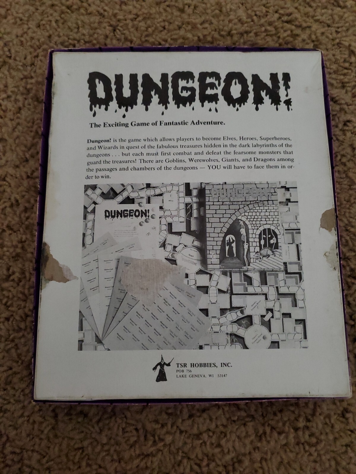 1975 TSR Dungeon! Board Game David R Megary. Complete | eBay