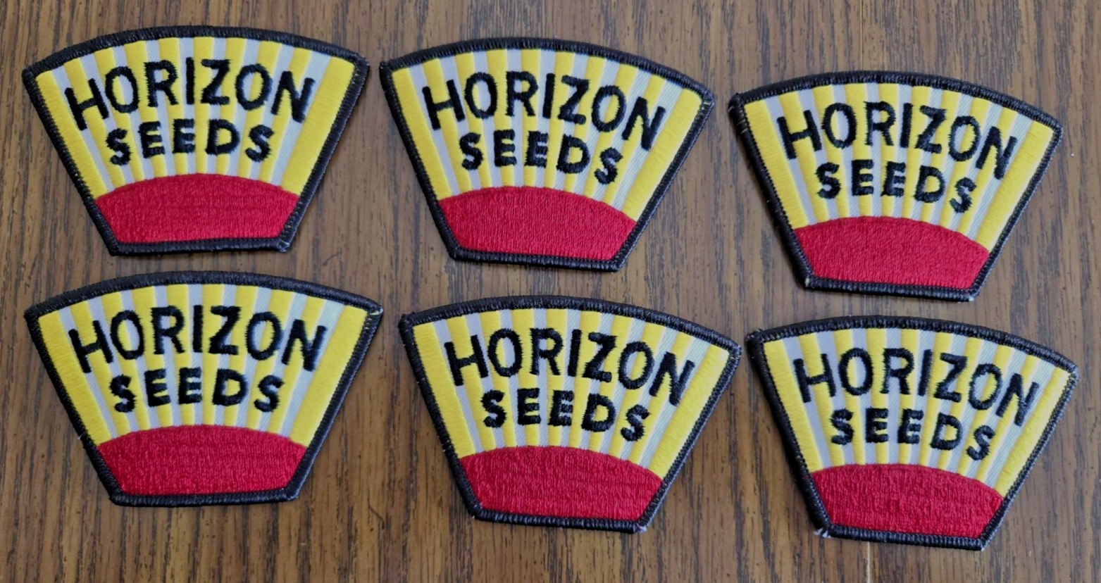 Lot of 6 Vintage HORIZON SEEDS Agriculture Company Logo Sew-On Patches ...