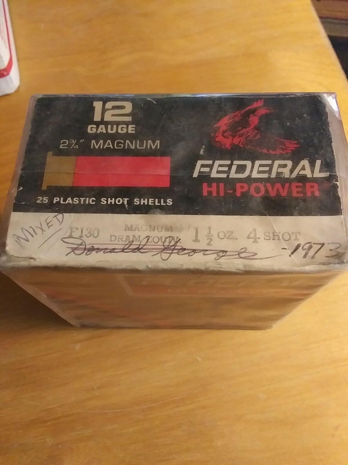 Federal Hi-Power. 12 Ga. 4 Shot, Empty Shotshell Box, Good Condition | eBay