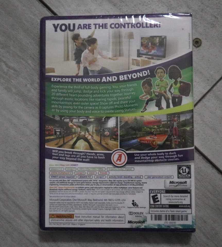 Kinect Adventures Game (Microsoft Xbox 360, 2010) Factory SEALED NEW | eBay