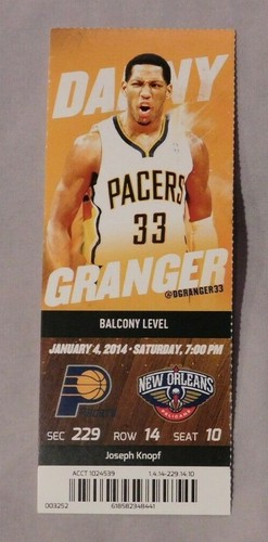 2013-14 Indiana Pacers NBA Ticket Stub Choose one | eBay