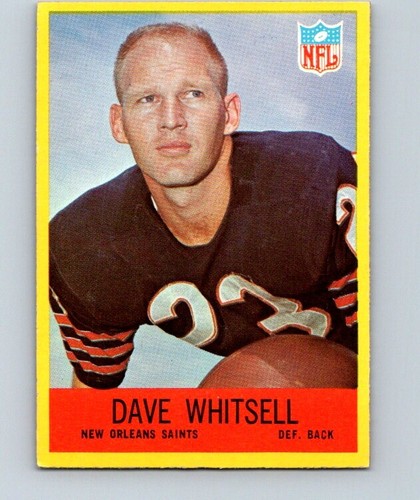. 1967 PHILADELPHIA FOOTBALL #130 DAVE WHITSELL NRMT FV | eBay