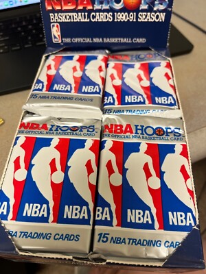 One (1) 1990 NBA Hoops Series 1 Basketball Factory Sealed Unopened Pack ...