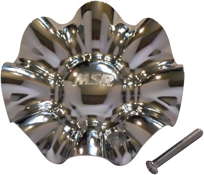 NEW MSR SERIES 148 WHEEL RIM CHROME CENTER CAP ACC 3112 06 WITH SCREW ...