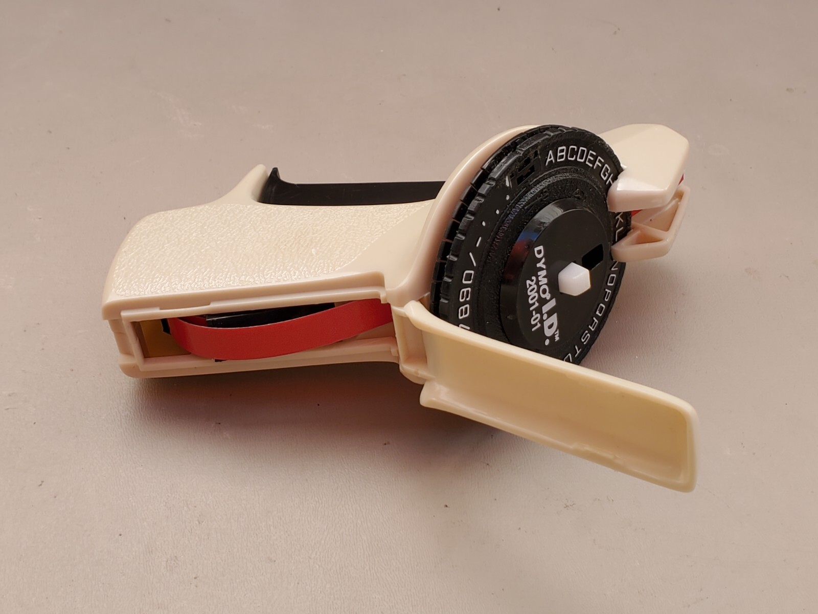 Dymo I.D. 2001-01 Handheld Label Maker Beige Vintage Tested Working | eBay