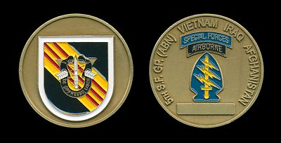 Challenge Coin - US Army 5th SFG Special Forces Group Vietnam colors ...