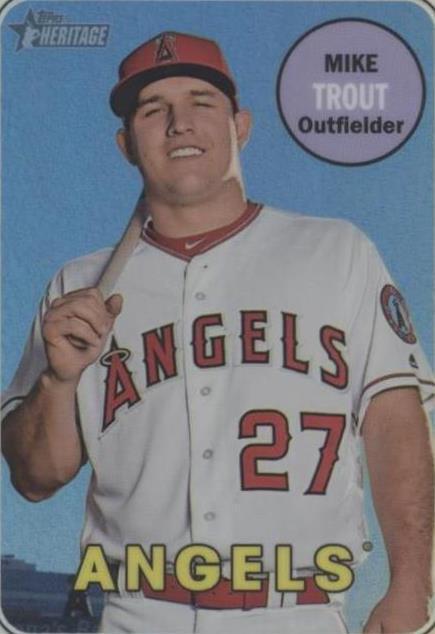 2018 Topps Heritage - Mike Trout #THC-275 Chrome Refractor /569 for ...