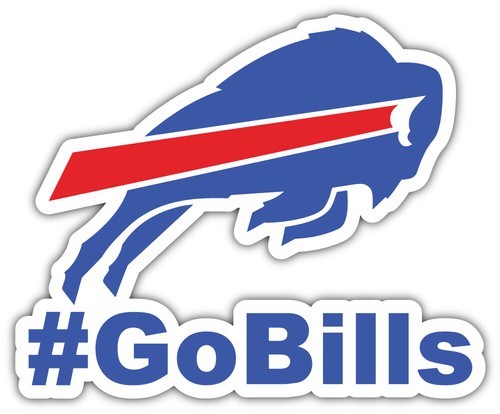 Buffalo Bills Go Bills NFL Sport Car Bumper Sticker Decal "SIZES'' | eBay