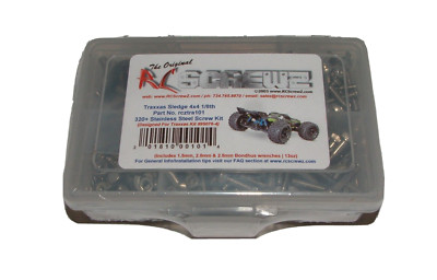 TRAXXAS SLEDGE 4 X 4 1 /8TH RC SCREWZ STAINLESS STEEL SCREW SET TRA101 ...