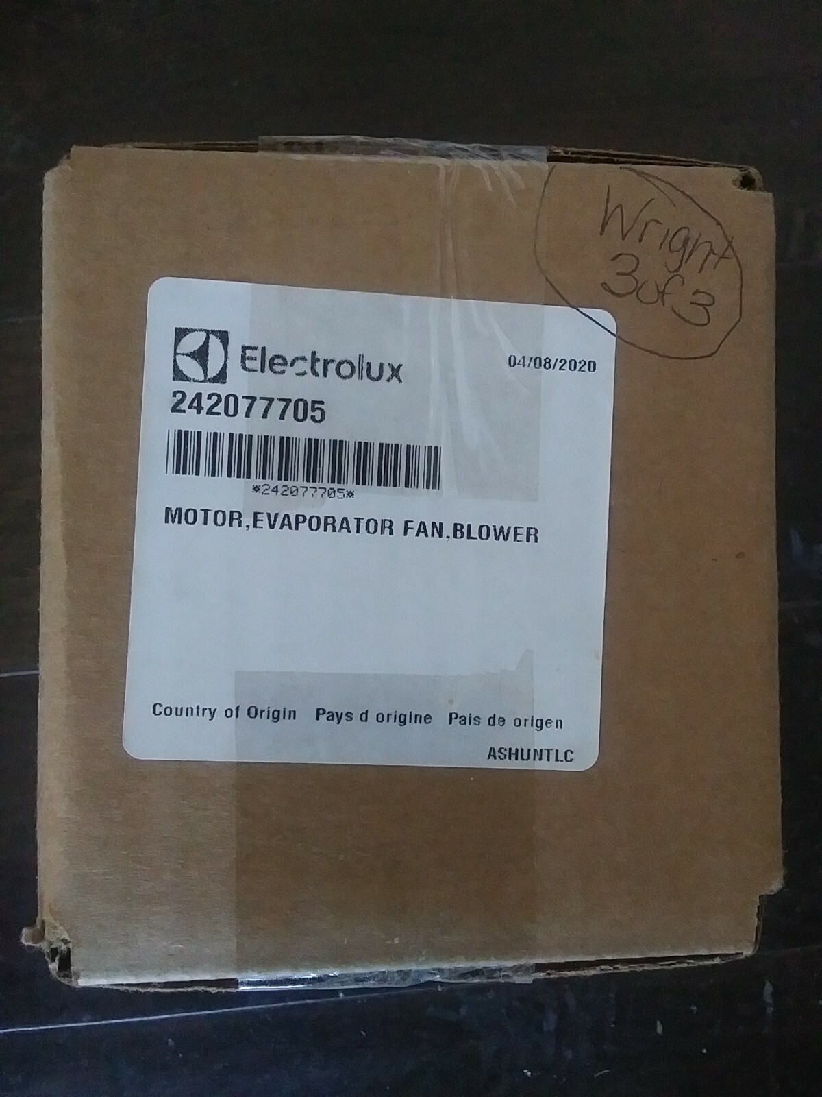 Electrolux Refrigerator Evaporator Fan Motor 242077702 Kenmore OEM ...