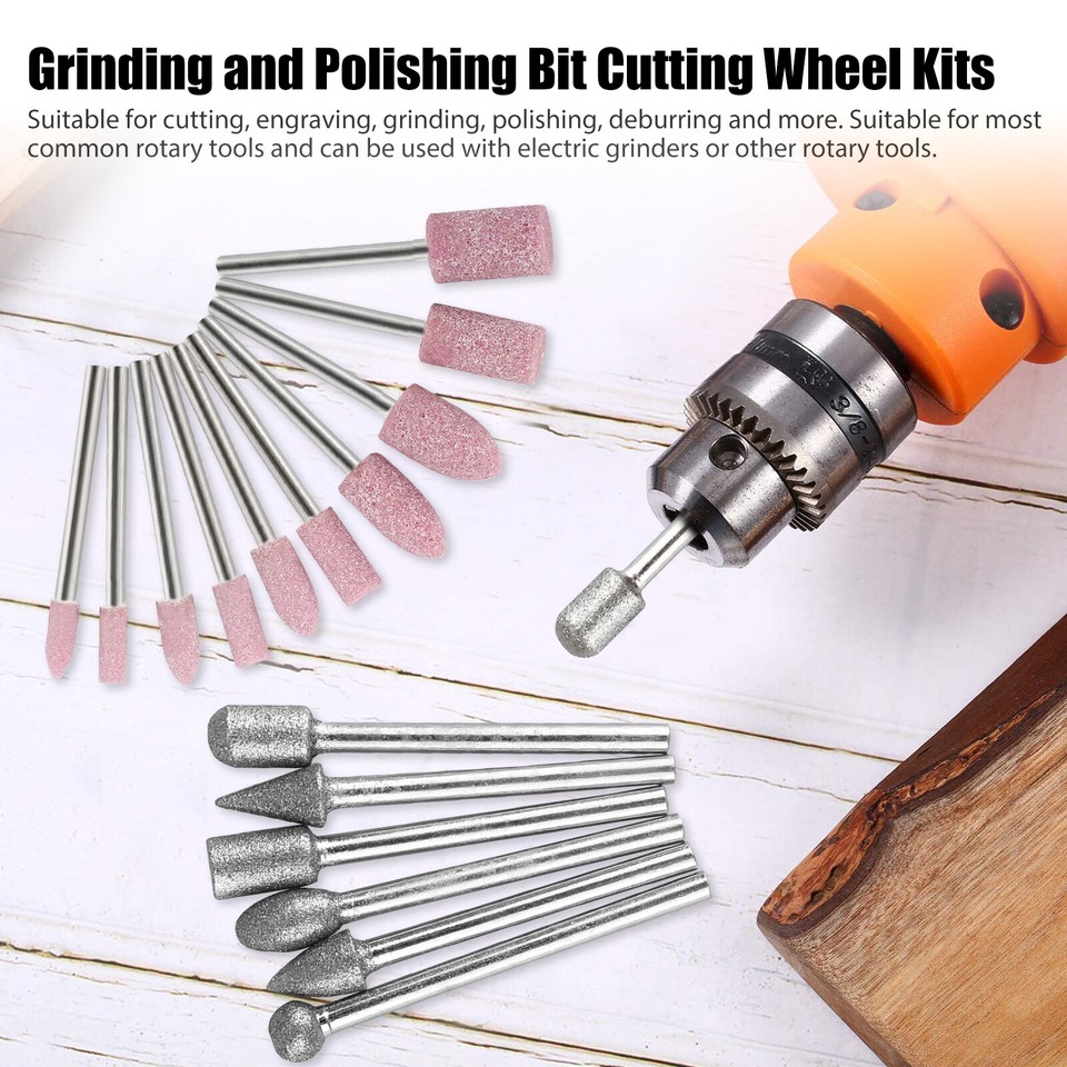42Pcs Diamond Grinding Cutting Carving Bit Set For Dremel Rotary Tool ...