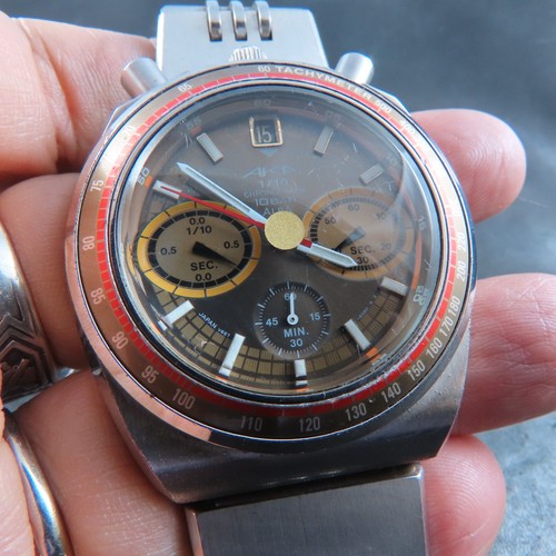 Bull Head Aka Alba Chronograph WR 10 Bars Quartz Men Watch | eBay