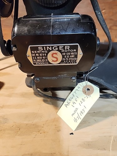 Vintage Singer 128 - 23 Centennial Sewing Machine AK068779 Mfg 1/15 ...