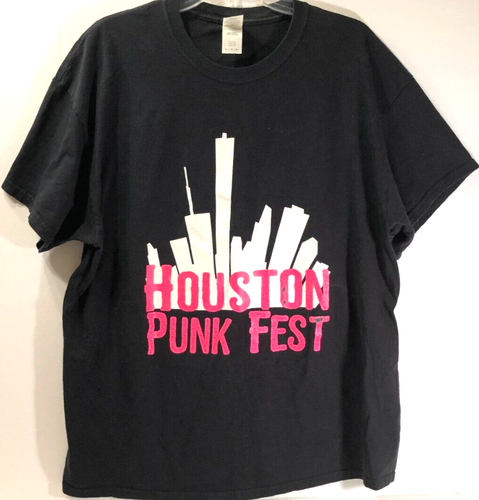 HOUSTON Punk Fest #6 Continental Club $50 Goats Bad Drugs 2018 Black T ...